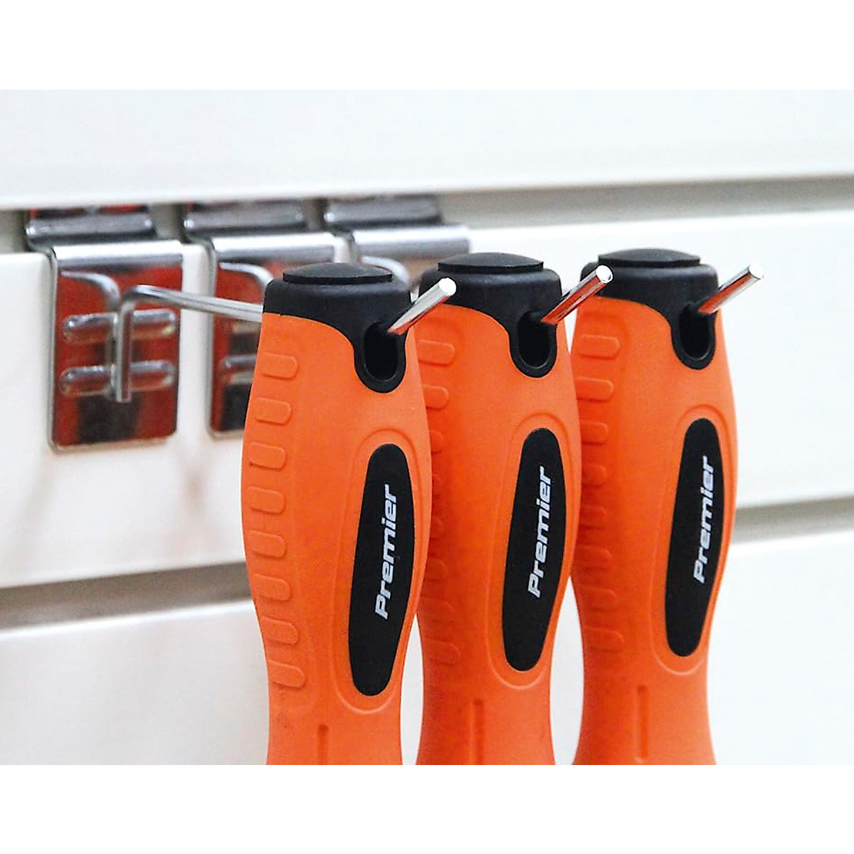 Sealey Hv003 Screwdriver Set 8Pc Hi-Vis Orange