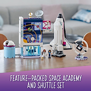 LEGO Friends Olivia’s Space Academy Shuttle Rocket 41713, NASA Space Shuttle Toy for Kids, Pretend Play Space Academy with Astronaut Mini Figures, Gift for Boys Girls 8+ Years Old