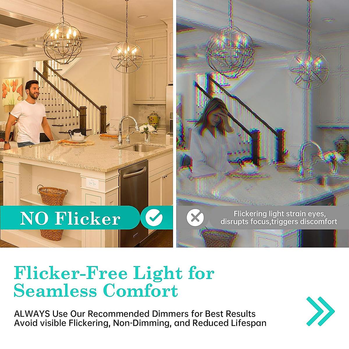 AMDTU E12 40 Watt Equivalent Frosted Small Base LED Bulb Candelabra Candle CA10 Dimmable Chandelier Light Ideal for Dining Rooms Living Rooms and bedrooms Long Lasting Light for Cozy Settings