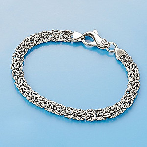 Ross-Simons Sterling Silver Small Byzantine Bracelet