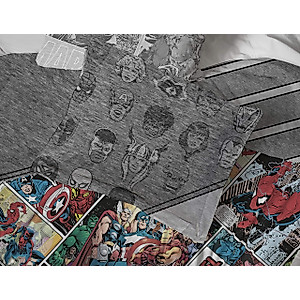 Jay Franco Marvel Comics 80th Anniversary Twin Comforter & Sham Set - Super Soft Kids Reversible Bedding - Fade Resistant Microfiber (Official Marvel Product)