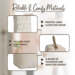 Pavilion Gift Company 72152 at The Beach Door Stopper, 5 by 6-Inch