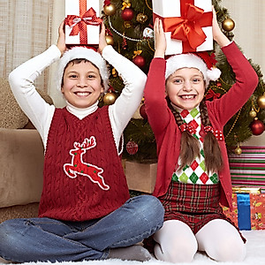 AnyDesign 10 Sheet Christmas Heat Vinyl Transfer 12"x 10" Green Red Stripes Dots Pattern HTV Iron on Vinyl Adhesive Craft Vinyl for DIY Fabric T-Shirt Hat Bag Craft Supplies