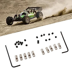 Motor Gear Shaft Steel Sleeve, 3.175mm to 5mm Compatible with 3650 550 540 Motor RC Model Car Boat Plane Ideal for Redcat ARRMA AXIAL Cars Boats