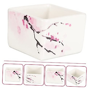 YARNOW 4pcs Ceramic Quartet Gu White Soup Bowls Suit Salad Mixing Bowls Trifle Bowls Chip and Dip Serving Set Ice Cream Bowl Square Bowls Ceramic Bowl Set Bowls Set Ceramics Cute