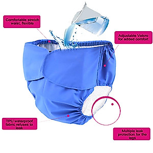 SRSGF Adults Cloth Diapers Reusable Men Women Incontinence Underwear Diaper Cloth Washable Adjustable,XL