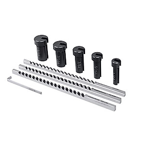 Accusize Industrial Tools No.00 Hss Keyway Broach Precision Sets in Fitted Wooden Box, 5100-0001