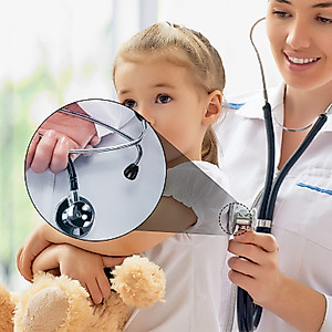 BBTO 24 Packs Stethoscope Spare Parts Kit, Black Stethoscope Replacement Parts Stethoscope Accessories Stethoscope Ear Tips Accessories for Stethoscope (Adult) (Adult and Pediatric)