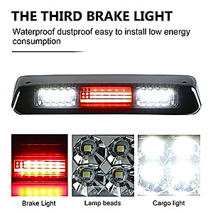 LED Third 3rd Brake Light for 04-08 Ford F150, 07-10 Explorer, 06-08 Lincoln Mark Rear Cargo Lamp High Mount Stop light