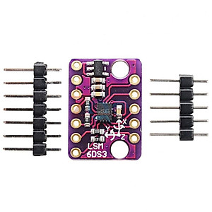 Hailege 2pcs LSM6DS3 LSM6DS3 Accelerometer Gyro Embedded Digital Temperature Sensor Module SPI IIC I2C 8KB FIFO Buffer 5V