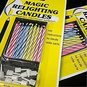 20pcs Funny Magic Trick Relighting Candle Birthday Cake Decors Party Joke Xmas Gift