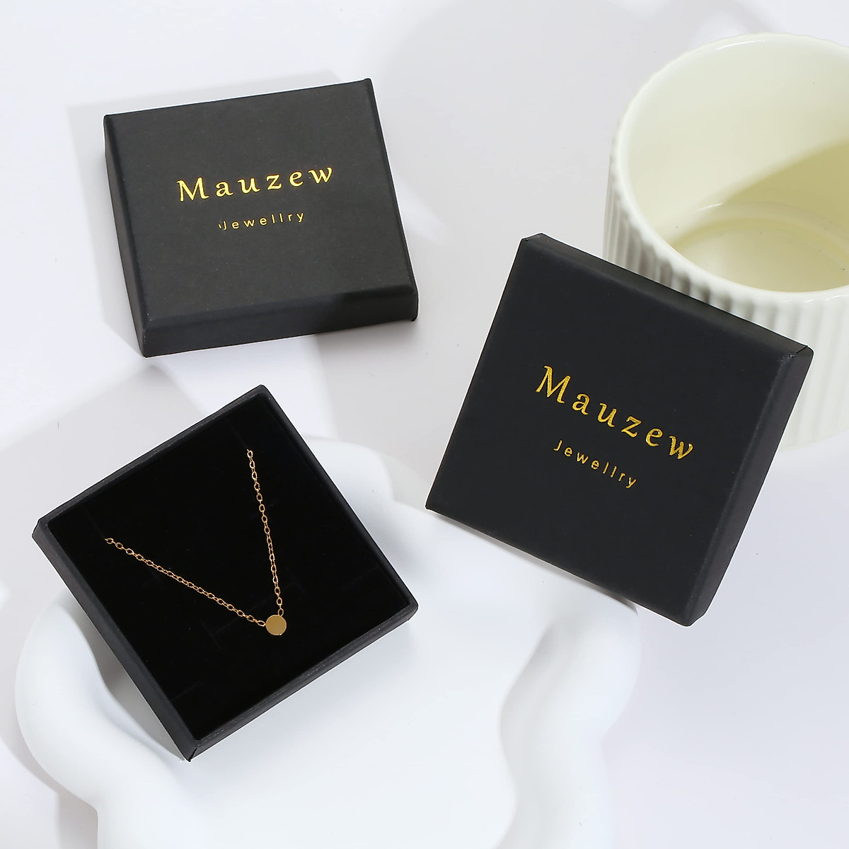 Mauzew Dainty Chain Necklace for Women Gold Simple Basic Chain Link Necklace Delicate Thin Chain Layering Choker Necklaces Everyday Jewelry
