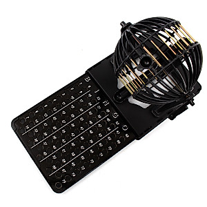 PowerTRC Bingo Machine Cage Game Set | with Bingo Balls | Classic Cage | Bingo Tray (Classic Version)