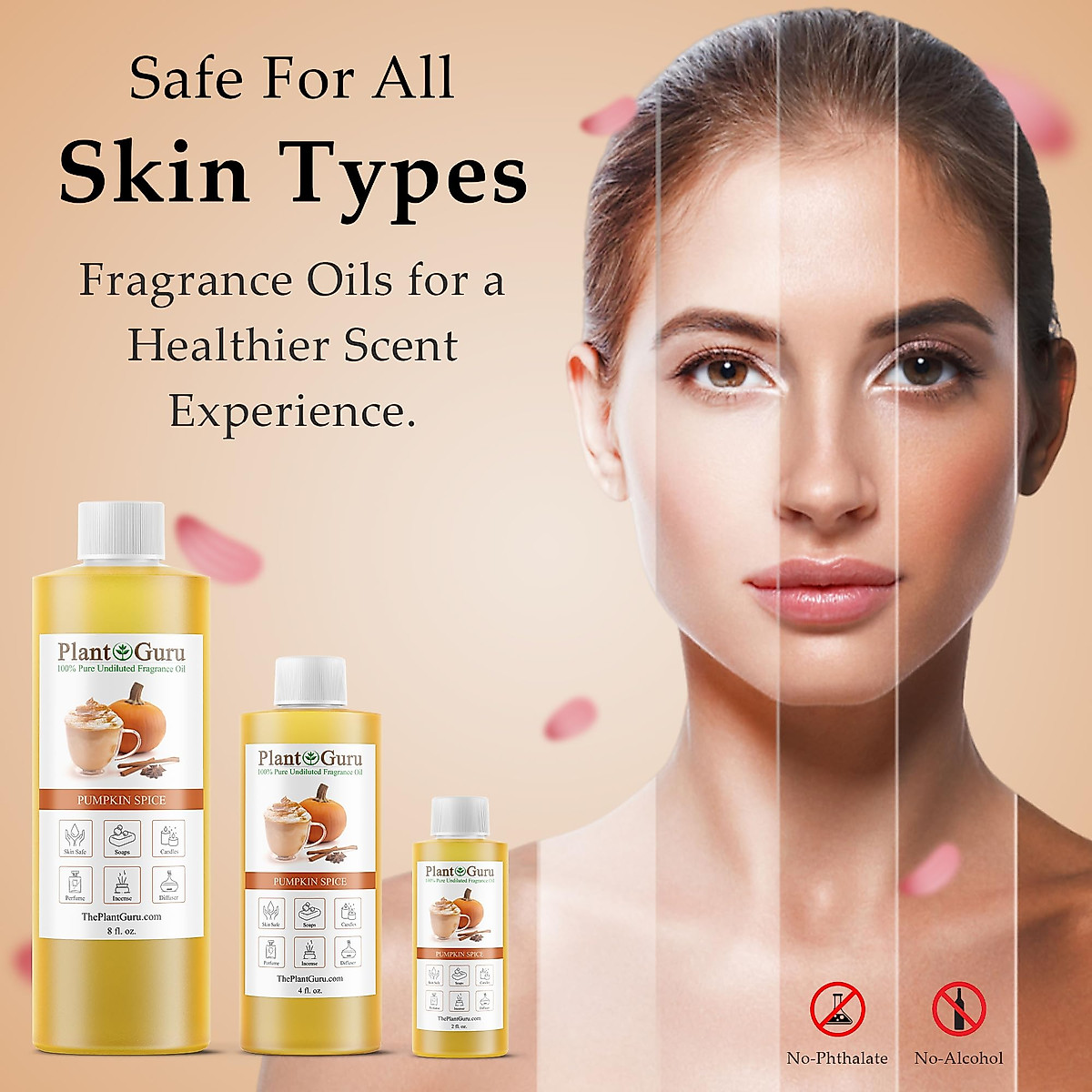 Pumpkin Spice Fragrance Oil, 4 fl. oz., Scented Oil for DIY Soap Making, Candles, Bath Bombs, Potpourri, Reed Diffusers, Aromatherapy, and More