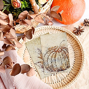 Whaline 32 Pack Fall Leaves Thank You Cards Vintage Maple Leaf Pumpkin Greeting Cards with Envelope Stickers Blank Note Cards for Autumn Harvest Thanksgiving Holiday, 4 x 6 Inch