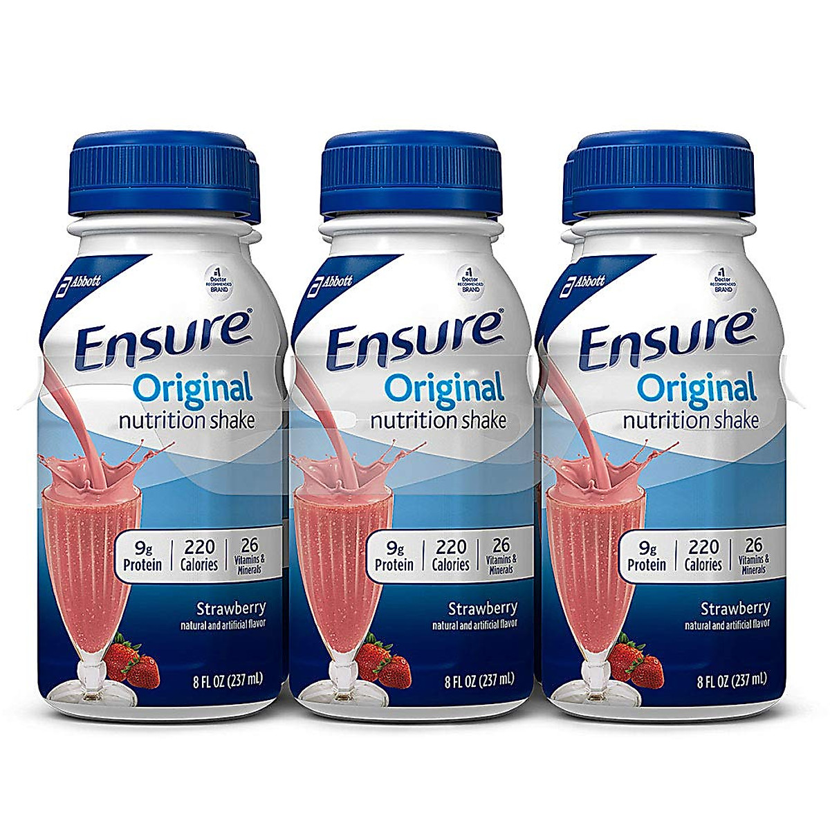 Ensure Nutrition Shake Strawberry 6/8 Fl Oz Bottle