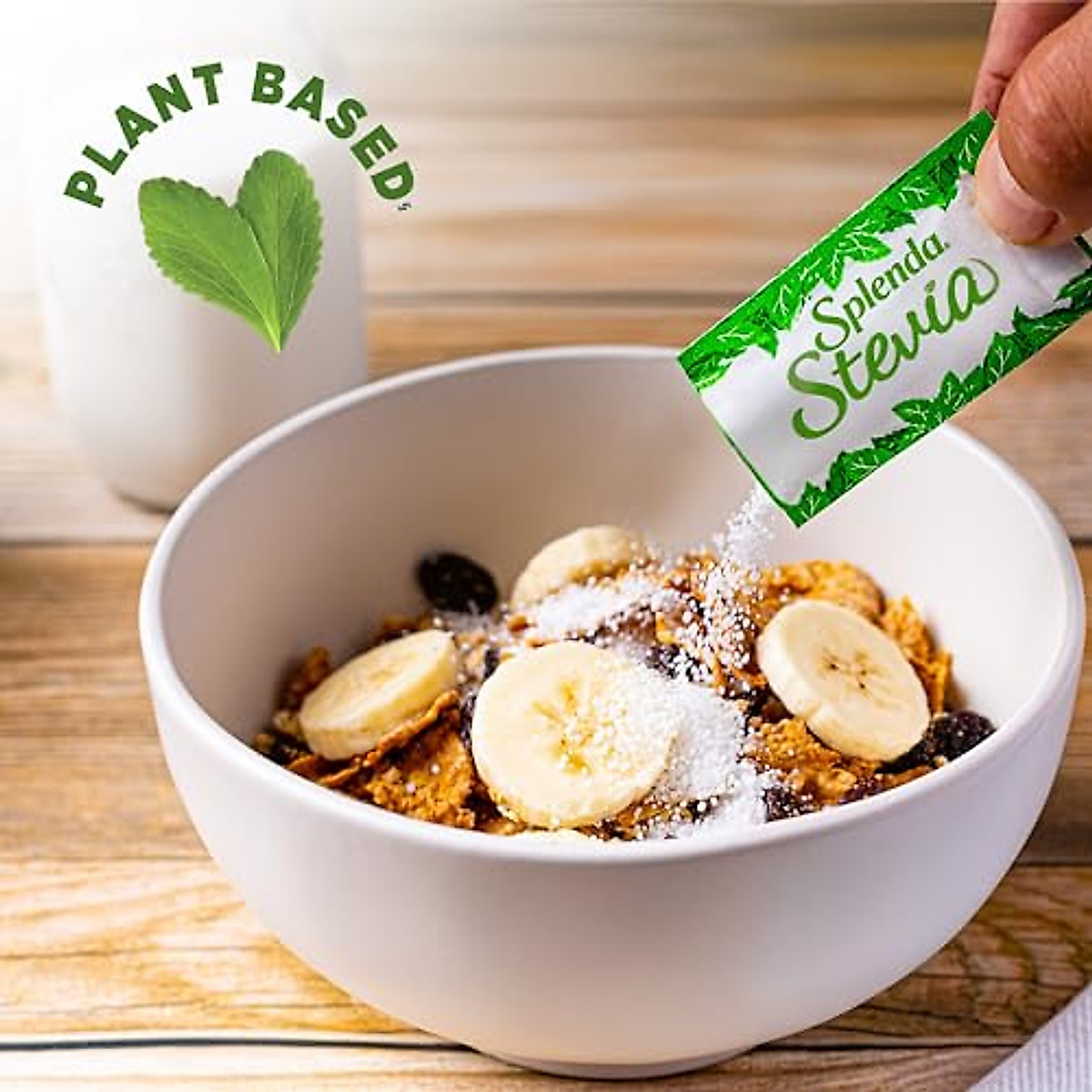 SPLENDA Stevia Zero Calorie Sweetener, Plant Based Sugar Substitute Granulated Powder, Single Serve Packets with Tray, 250 Count (Pack of 1)