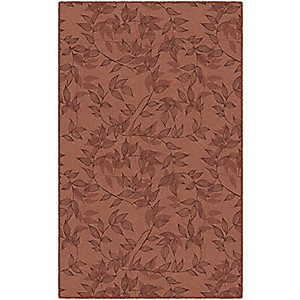 Brumlow Mills Entwined Simple Floral Home Indoor Area Rug with Colorful Print Pattern, Perfect for Living Room Decor, Dining Carpet, Bedroom Mat, Entryway or Kitchen Rug, 2'6" x 3'10", Red