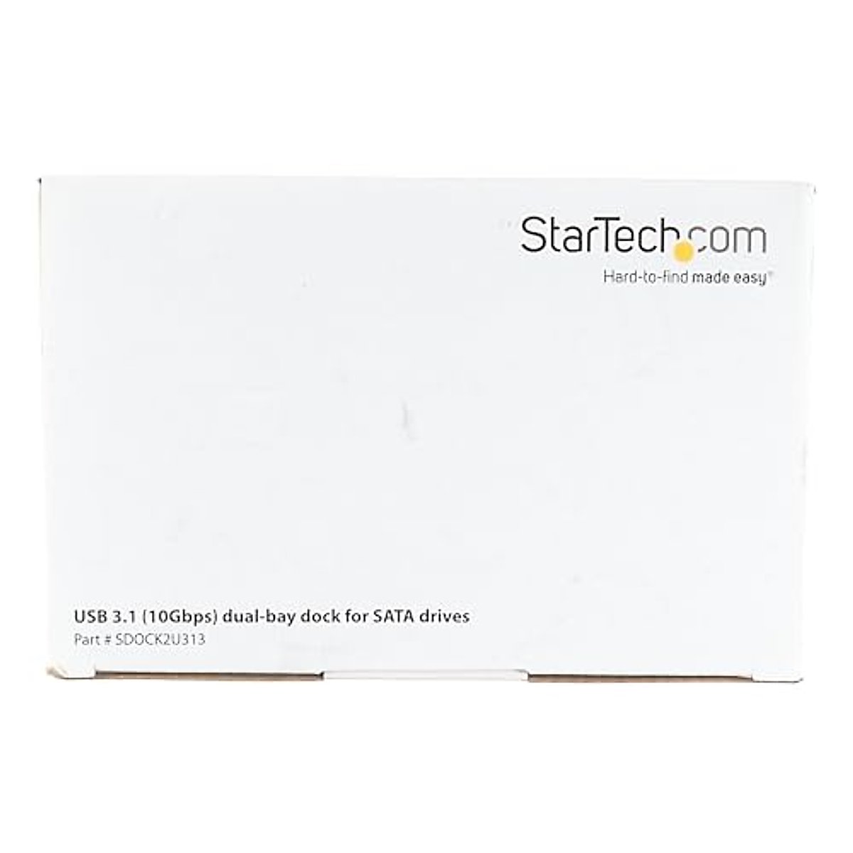 StarTech.com Dual-Bay USB 3.1 to SATA Hard Drive Docking Station, USB 3.1 (10 Gbps), External 2.5/3.5" SATA I/II/III, SSD/HDD Docking Station, Hot-Swap Hard Drive Bay, Top-Loading (SDOCK2U313)