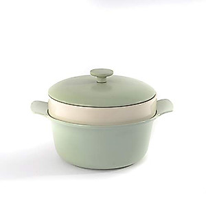 BergHOFF Ron Stock Pot Stoneware Steam Tower Insert, White