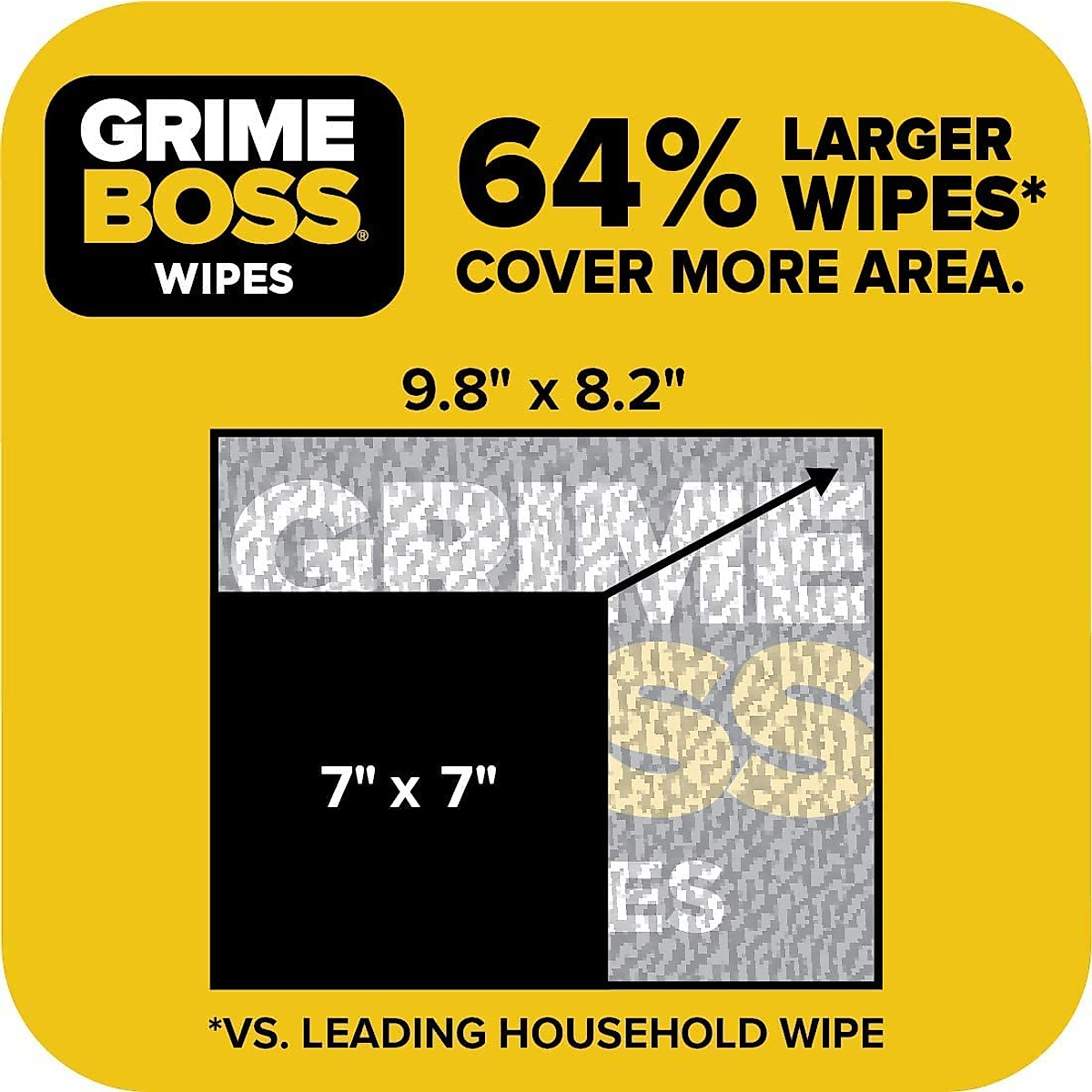 Grime Boss Car Cleaning Auto Kit | Features Heavy Duty Hand & Surface Wipes, Microfiber Cloths, and Glass & Mirror Wipes
