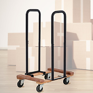 Dolly Converter Arms Converts Your 4 Wheel Dollies into a Panel Cart,250 lbs Capacity, 12" Width x 38" Height