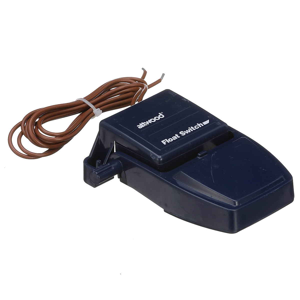 Attwood 4202-7 Float Switch, For Bilge Pump, 12- and 24-V CE rated, 36-Inch Wire, 4 ¼ Inches L x 3 7/8 Inches W x 1 3/8 Inches H