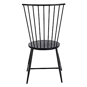 OSP Home Furnishings Bryce 26" Dining Chair, Alloy Steel, Black