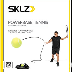 SKLZ Dual Swivel Tennis Ball Launcher, Multipurpose Trainer, 15-Foot Kinetic Cord, Ages 7 and Up