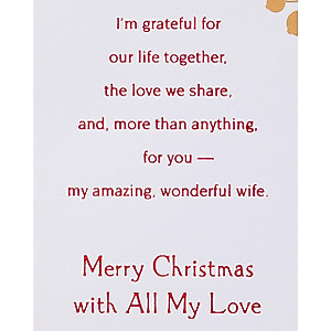 American Greetings Christmas Card for Wife (Grateful for Our Life Together)