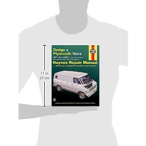 Dodge Tradesman, Sportsman & Plymouth Voyager Full-size in-line 6, V6 & V8 Vans (71-03) Haynes Repair Manual (Does not include information specific to CNG models) (Haynes Repair Manuals)