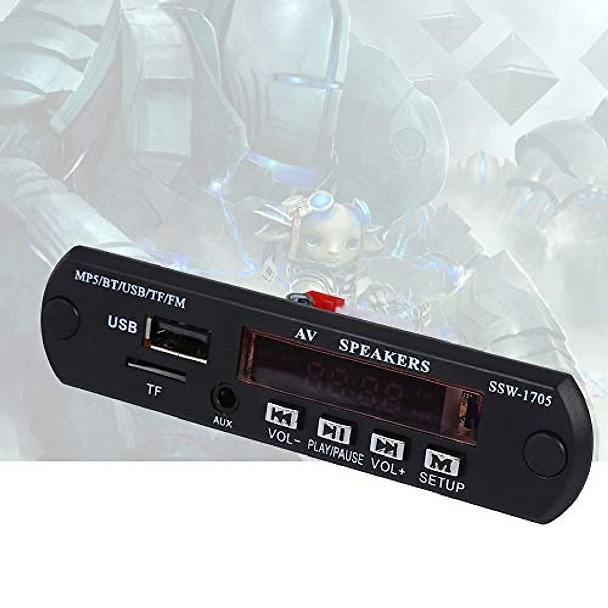 Yoidesu 1280 * 720 HD MP5 Player SSD Stereo Sound Bluetooth MP5 Player with FM/AUX Input/Remote Control for Speaker, HD TV, LCD, Set-top Box, HDMI, Projector, etc