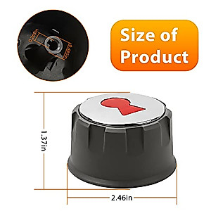 ArrogantF Grill Control Knobs 69893 Gas Control Knobs Replacements for 2013-2017 Weber E-Spirit 310/320/ 330 Series Gas Grills Weber Gas Knobs Parts 46510001 Spirit E-310 and More 3 Pcs