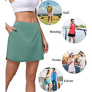 CHICHO Women's Athletic Skirt Tennis Skort with Pockets Golf Skirts UPF 50+ Workout Running Sport Skorts