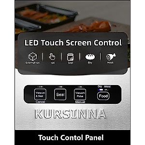 KURSINNA 1000W Sous Vide Machine and 85kPa Vacuum Sealer Machine Combo Pack, Immersion Sous Vide Cooker Circulator with Food Save Vacuum Sealing System