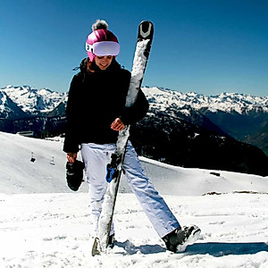 Coolcasc Exclusive Pink, Pon-pon Grey – Universal Helmet Cover