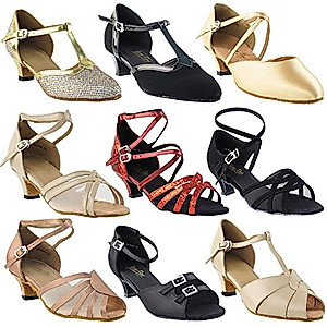 GP 50 Shades of Low Kitten Heel Dance Dress Shoes: 9627 Black Nubuck & Black Trim,1.3" Heel, Size 11 (Special Order)