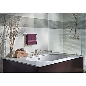Delta Faucet Ashlyn Roman Tub Faucet with Hand Shower - T4764 - Bathtub Faucet with Handles & Hand Shower - Chrome (Valve Sold Separately)
