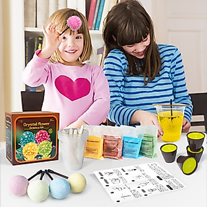 Crystal Growing Kit, STEM Projects for Kids Ages 8-12, Exciting Science Kits for Kids, DIY Educational Science Experiments Lab Specimens Toys Gifts for 7 8 9 10 Year Old Boys and Girls