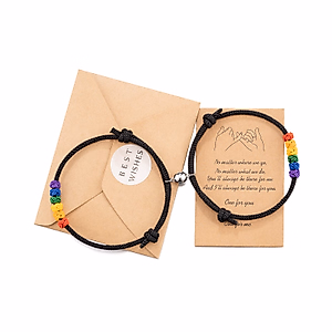 Tarsus Pride Stuff Rainbow Bracelets Lgbt Gay Accessories Lesbian Lgbtq Pride Gifts for Women Men Girlfriend Boyfriend Lover