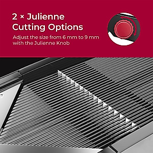 Mueller Vegetable Chopper - Heavy Duty Vegetable Slicer - Onion Chopper with Container - Food Chopper Slicer Dicer Cutter - 4 Blades