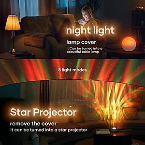 SUPFOO Galaxy Projector for Bedroom,Star Projector Night Light for Kids with White Noise and Bluetooth Music Speaker, Aurora Projector Remote Control & Timing Sky Starry Projector,Party,Home (White)