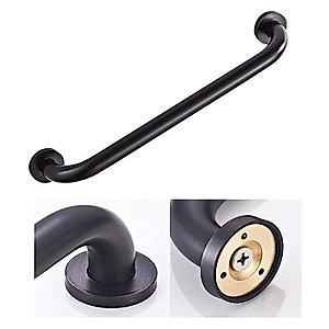 Grab Bars Brass Support Grab Bar, Non-Slip Rail Elderly Disabled Safety Handrails Bathtub Toilet Kitchen Stairway Assist Handrail Antirust Matte Texture (Color : Dolphin Waves, Size : 300Mm)