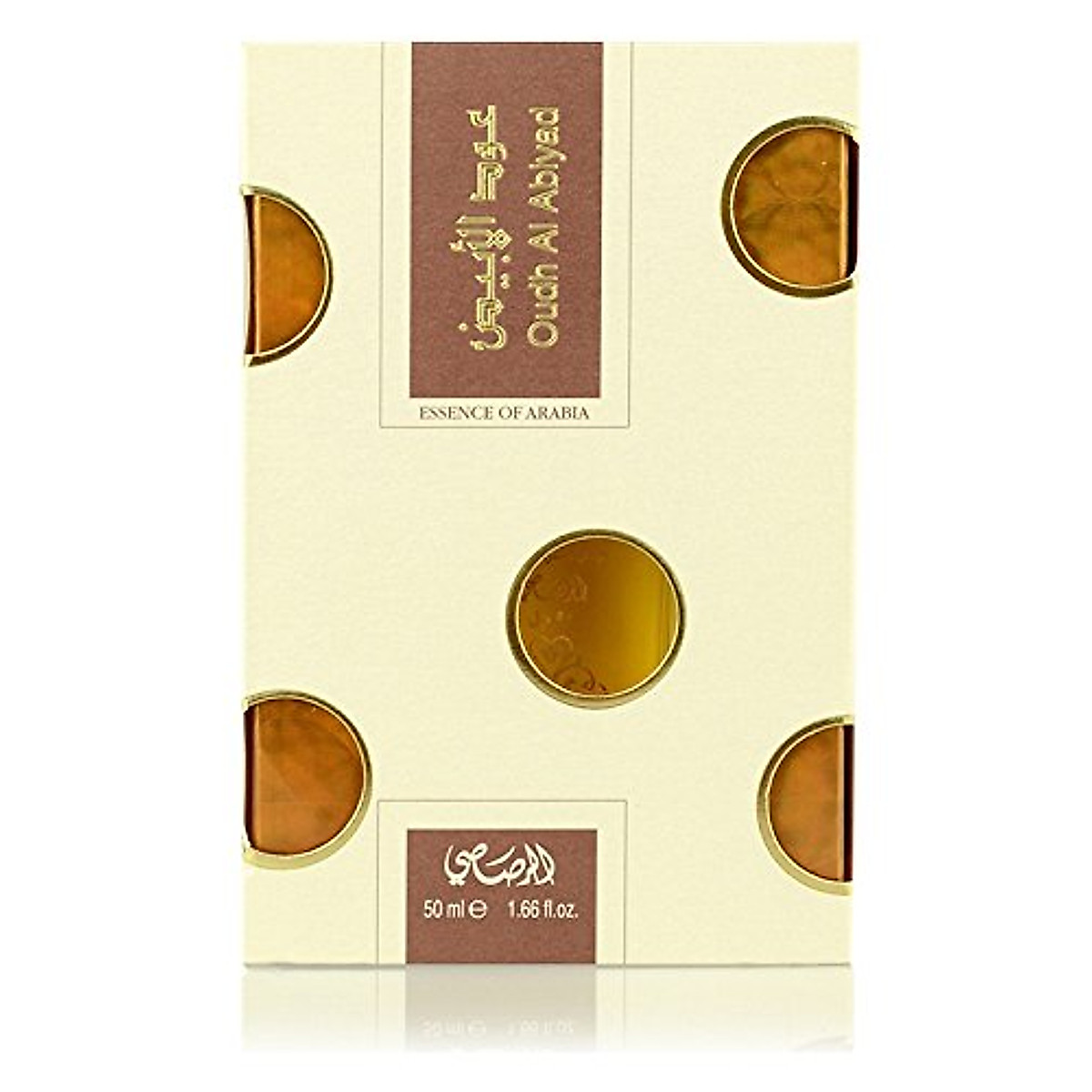 RASASI Oudh Al Abiyad for Men and Women (Unisex) EDP - Eau De Parfum 50ML (1.66 oz) | Royal Oud Bottle | Refreshing Cedarwood and Patchouli with Tangy Accord |Signature Dubai Perfumery