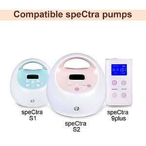 Maymom Flange Adapter Compatible with Spectra S1, Spectra S2; Connects Maymom Breastshield/Maymom Bottle and Spectra Backflow Protector (Maymom Flange Adapter, Yellow)