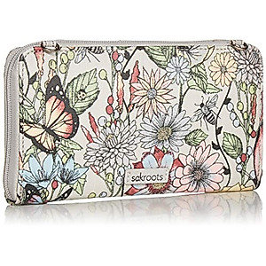 Sakroots Women's, Blush in Bloom, 7.3in L x 1.5in W x 4.3in H Wristlet Drop: 5.5 in, Crossbody Drop: up to 23 inches