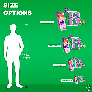 EGD Multiple Font Custom Name & Initial Yoyo CoComelon Kids Wall Decor | EGD X CoComelon Series | Personalized Wall Decal for Baby Girl or Boy | Multiple Sizes and Color Options