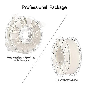 2PCS Upgraded Tempered Glass Plate with Bed Clips and Comgrow 3D Printer PLA Filament 1KG 1.75mm Spool White Color