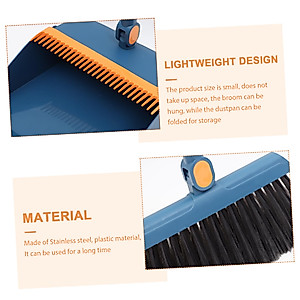 ORFOFE 1 Set Home Cleaning Supplies Cleaning Broom Kitchen Broom Trash Cleaning Shovels Standing Dust Pan Lobby Dusts Pan Household Broom Long Handle Dustpans Garden Broom Stainless Steel