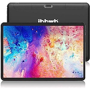 Android Tablet 10 Inch, 5G WiFi Tablet, Quad-Core Processor, 1GB RAM, 16GB ROM,800x1280 Touch Screen Full HD Display, Bluetooth, GPS, OTG – Black